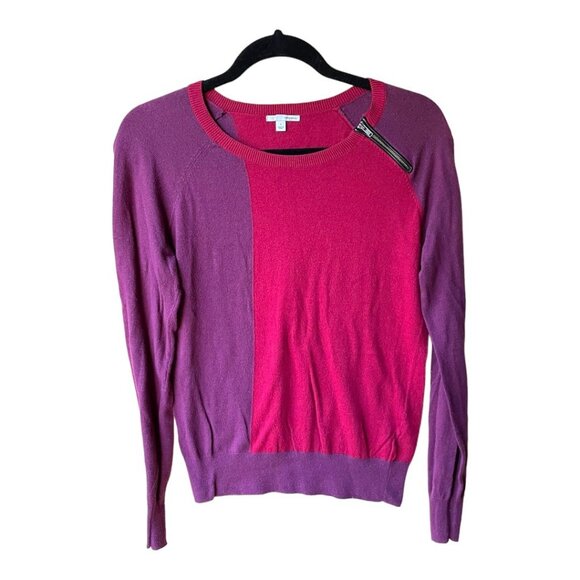 Halogen | Sweaters | Halogen Size S Purple Pink Long Sleeve Colorblock ...